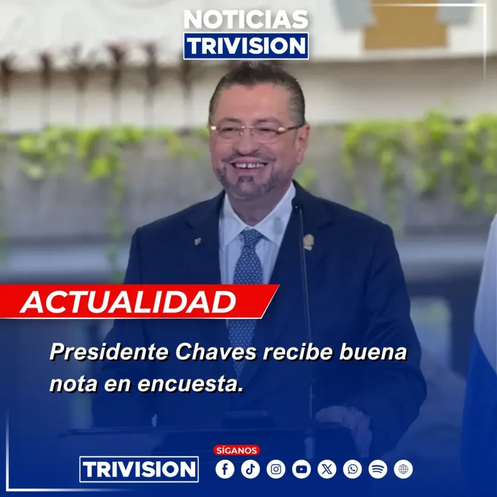 Encuesta de OPol revela 70,95% de aprobación al Presidente Rodrigo Chaves