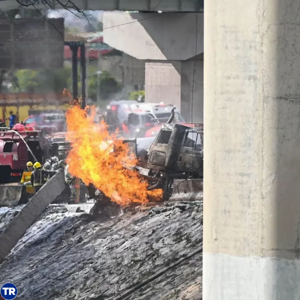 En México una explosión de pipa de gas en Puente de la Concordia deja 4 ...