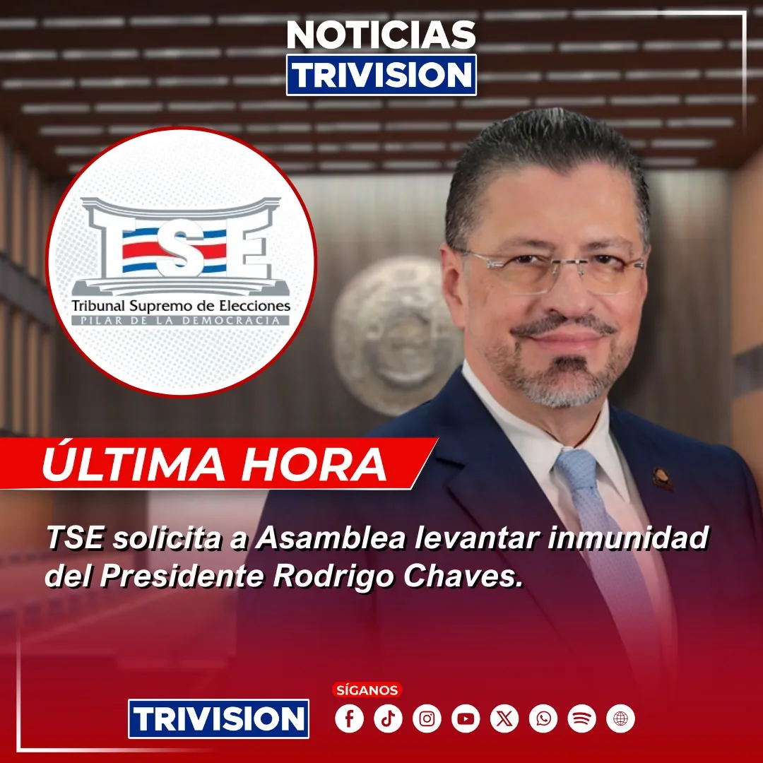 TSE pide levantar inmunidad de Rodrigo Chaves Robles