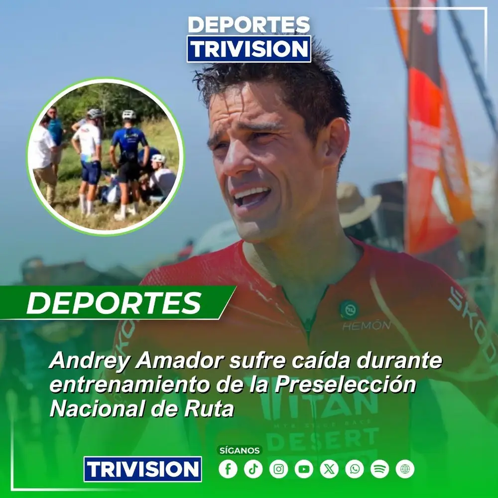 Ciclista Andrey Amador en estado crítico tras caída durante ...